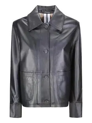 SWORD 6644 Leather Jacket - Black
