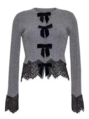CARA CARA Veda Lace-trimmed Cardigan