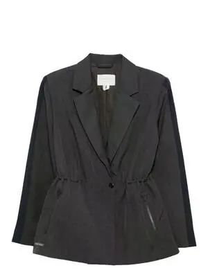 RETHINKIT STUDIOS The Sporty Drawstring-waist Notched-lapel Jacket - Grey