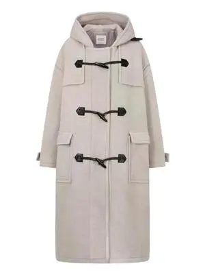 STUDIO TOMBOY Hooded Toggle-fastening Coat - Neutrals