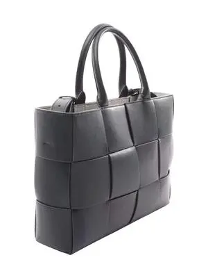 Bottega Veneta 2012-2026 Small Maxi Intrecciato Arco Tote Bag - Grey