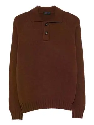 Tagliatore Raglan-sleeves Polo Shirt - Brown