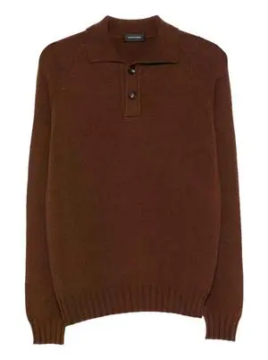 Tagliatore Raglan-sleeves Polo Shirt - Brown