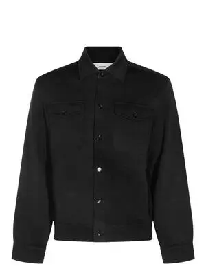LARDINI Flap-pocket Shirt Jacket - Black