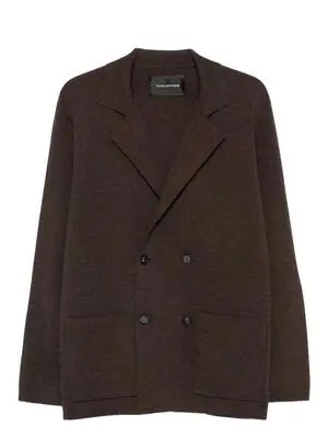 Tagliatore Double-breasted Knitted Cardigan - Brown