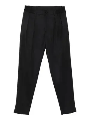 Tagliatore Pleated Twill-weave Trousers - Blue