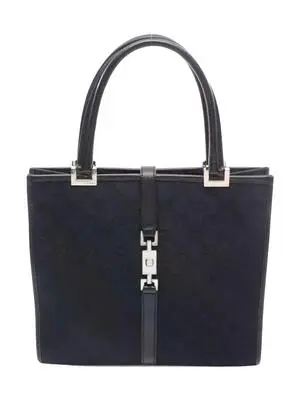 Gucci 1990-2000 Gg Canvas Jackie Handbag - Black