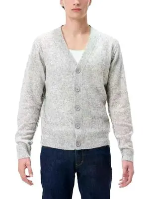 CYCLE Ivan Brushed-knit Button-up Cardigan - Grey