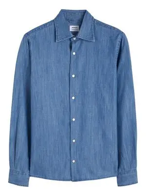 Aspesi Denim Western Style Shirt - Light Blue