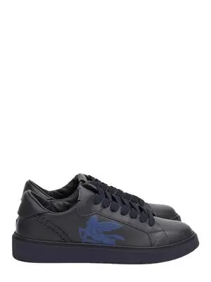 Etro Leather Low-top Sneakers - Black