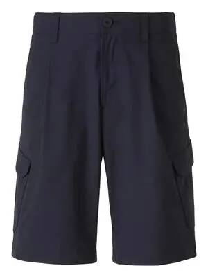 Herno Straight Leg Pleated Shorts - Black
