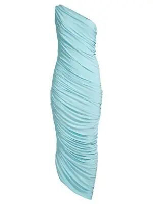 Norma Kamali Diana One-shoulder Gown - Blue