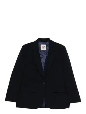 ANIYE BY Pinstripe-print Single-breasted Blazer - Black