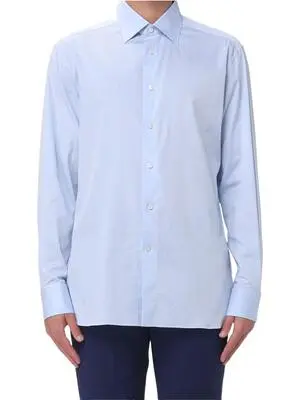 Zegna Stretch-popeline Shirt - Blue