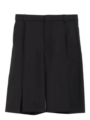 Casablanca Pleated Tailored Shorts - Black