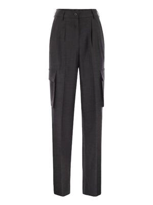 Herno Straight-leg Cargo Trousers - Grey