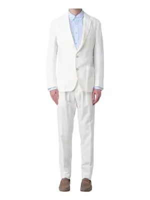 Eleventy Single-breasted Suit - White