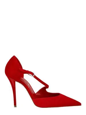 CHRISTIAN LOUBOUTIN 100mm Miss Ziggyta Pointed Buckle Pumps - Fever