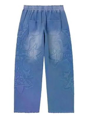 VALE FOREVER Forever Carver Appliqué-detail Track Pants - Blue