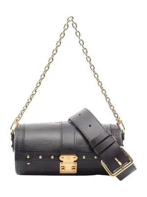 LOUIS VUITTON 2021-2026 Epi Papillon Trunk Satchel - Black