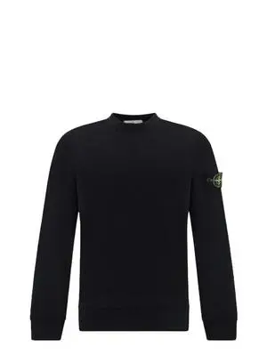 Stone Island Logo-patch Sweatshirt - Black
