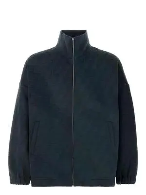 Fendi Zip Pattern Sweater - Blue
