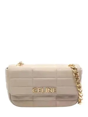Celine 2010-2026 Matelasse Goatskin Monochrome Chain Shoulder Bag - Brown