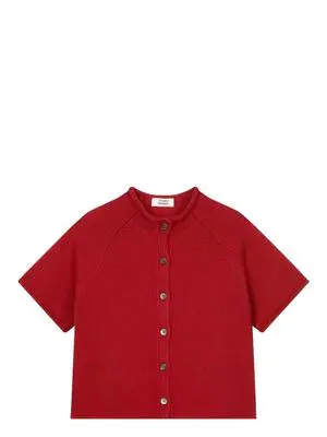 STUDIO TOMBOY Short-sleeved Cardigan - Red
