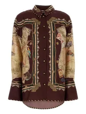 Zimmermann Printed Twill Valiant Shirt - Multicolor