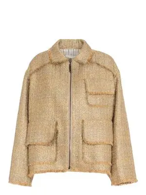 DES_PHEMMES Workwear Tweed Jacket - Bronze