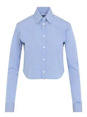 Balenciaga Cropped Shirt - Blue