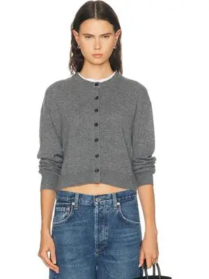EAVES Eaves Marrion Cardigan In Black Grey