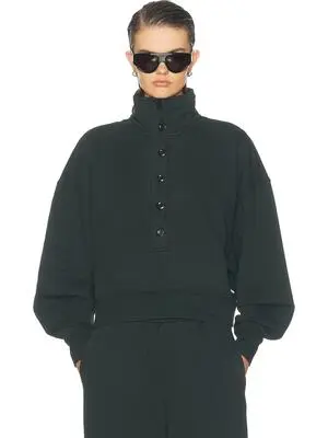Citizens Of Humanity Mirelle Funnel Neck In Dark Green - Juniper