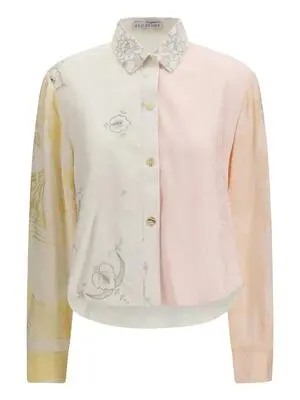 E.L.V. DENIM Emilie Embroidered Shirt - Multicolor