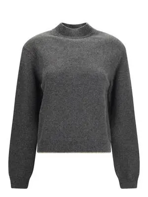 Jacquemus La Maille Cashmere Creweck Sweater - Gray