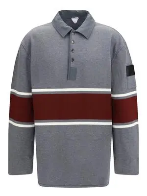 Bottega Veneta Oversized Cotton Striped Polo Shirt - Multicolor