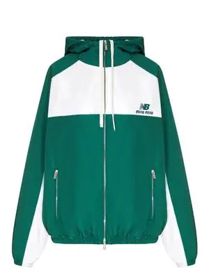 Miu Miu New Balance X Technical Poplin Windbreaker Featuring Coco Gauff - Multicolor