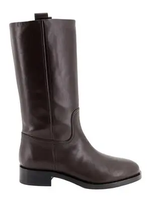 AeydĒ Aeyde Women Theo Knee-High Leather Boots Multicolor