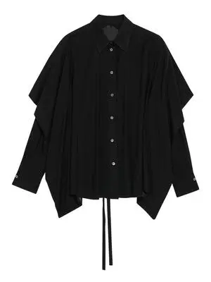 MAISON MARGIELA Asymmetric Layered Shirt - Black
