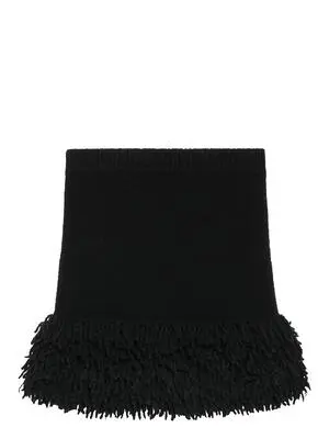 Loewe Short Wool Blend Skirt - Black