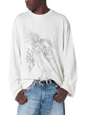 Our Legacy Box Long-sleeved Cotton T-shirt - White