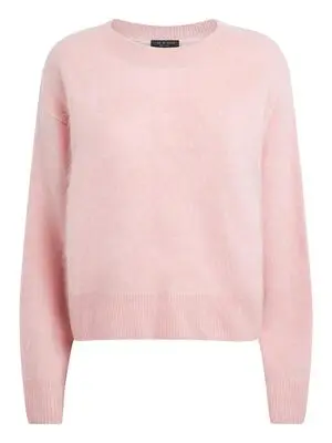 Rag & Bone Brushed Cashmere Jada Crewneck Sweater - Pink