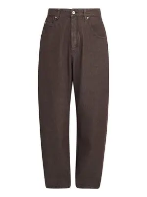 Jacquemus Tempo Barrel Jeans - Brown