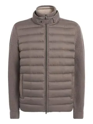 HERNO Wool Quilted Hybrid Jacket