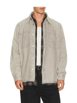 AGOLDE Craven Shirt In Grey - Digital