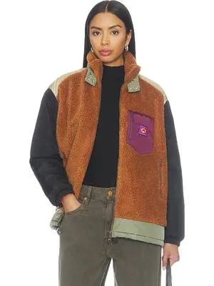 MOTHER The Teddy Zip In Multi - Second String