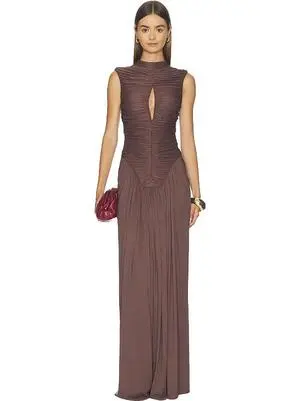 DEME BY GABRIELLA Carrara Dress In Brown - Coco