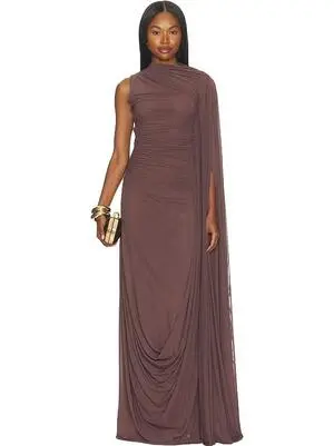 DEME BY GABRIELLA Deme By Gabriella Maple Dress In Brown.