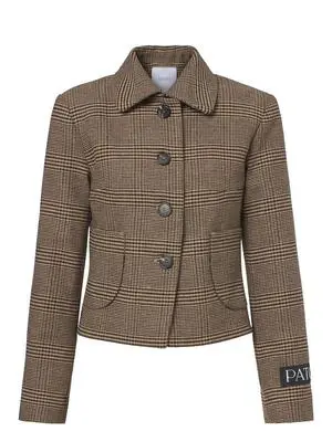 PATOU Prince Of Wales Check Jacket - Brown