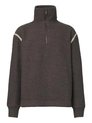 MAISON MARGIELA Wool Zip-up Sweater - Brown